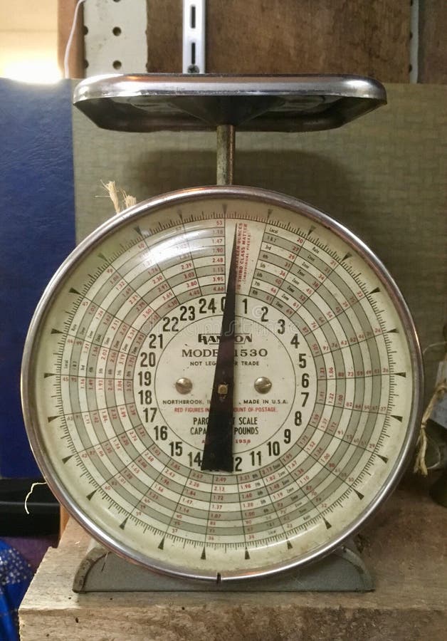 Hanson Parcel Scale - 1950s Editorial Photo - Image of hanson, antique ...