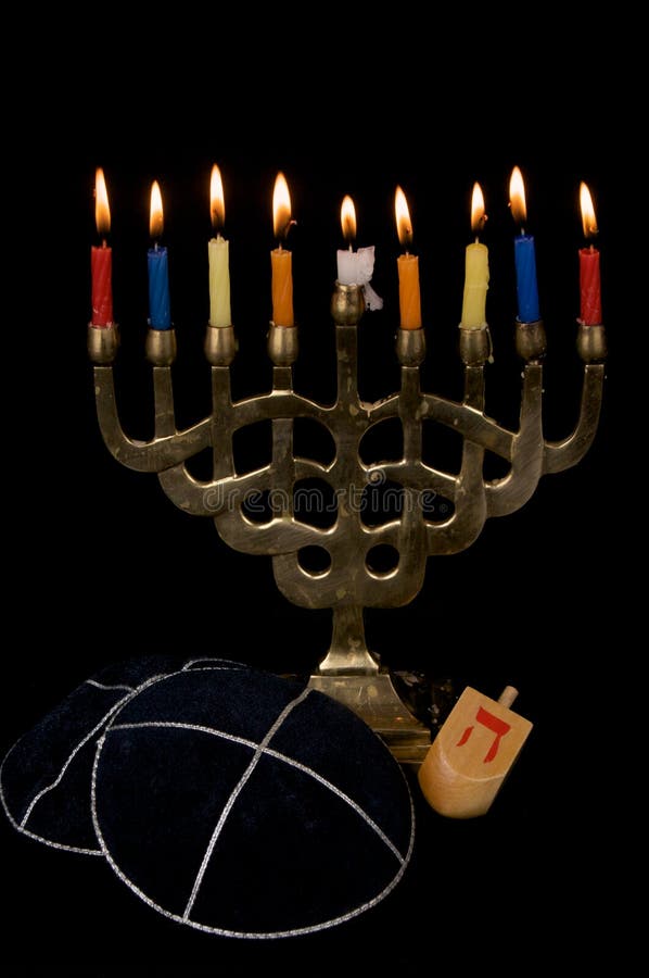 Hanukkah menorah stock image. Image of hanuka, candles - 36243661