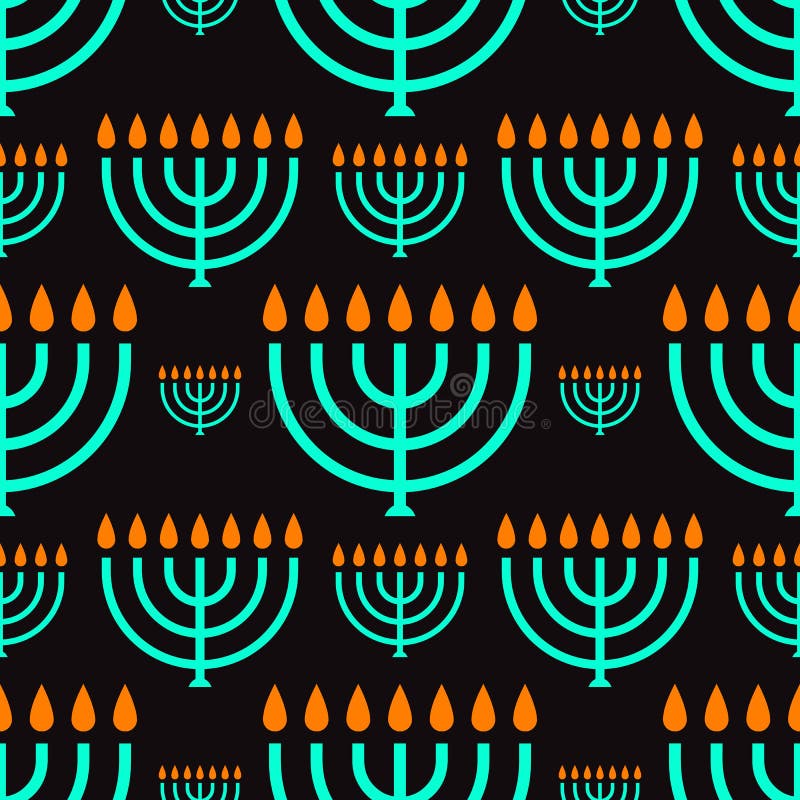 Hanukkah menorah candle stock vector. Illustration of candlestick ...