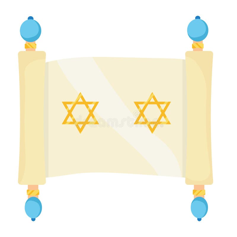 Hanukkah Torah Scroll Cartoon Colored Clipart Stock Vector ...