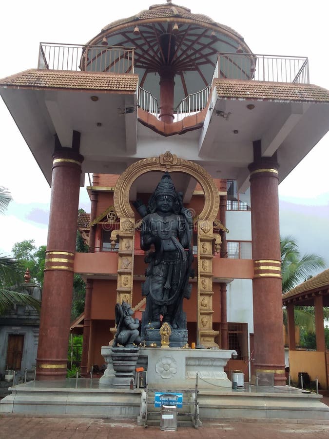 Hanuma Giri Temple Ishwaramangala Stock Image - Image of religious ...