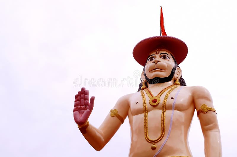 Hanuman the Mighty in a Blessing Posture Stock Photo - Image of face ...