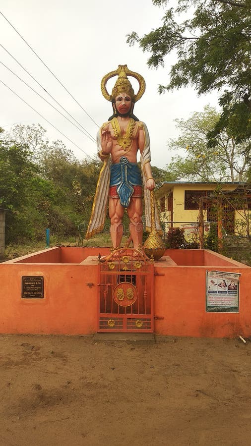 Hanuman Statue in Rishikesh, India, Close Up Editorial Photo - Image of ...