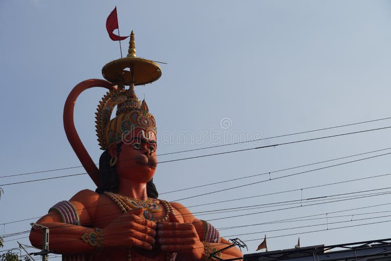 Hanuman Statue in Delhi, India Stock Image - Image of hinduism ...