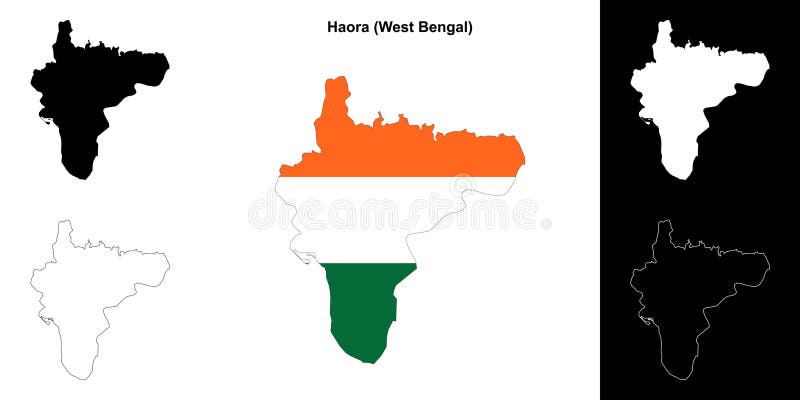Haora Outline Map Stock Illustrations – 5 Haora Outline Map Stock ...