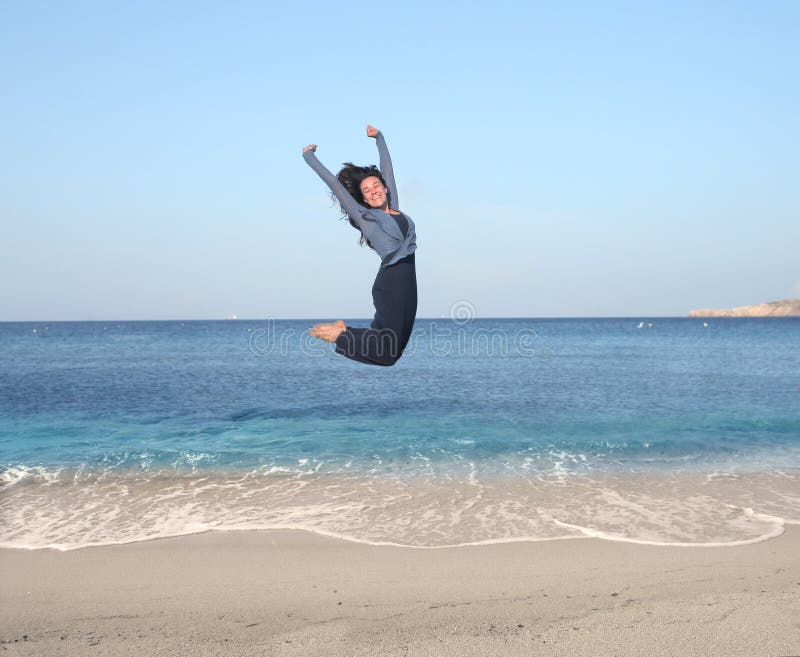 Happiness stock image. Image of sand, summer, beach, adult - 19432033