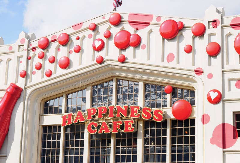 Happiness cafe editorial stock photo. Image of happiness - 80235418