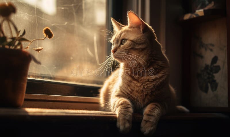 Happiness cat stock illustration. Illustration of contentment - 275509661