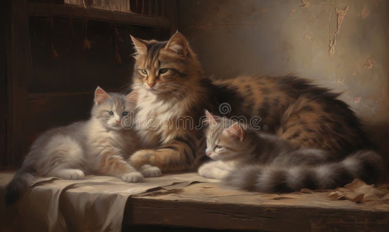 Happiness cat stock illustration. Illustration of good - 275509671