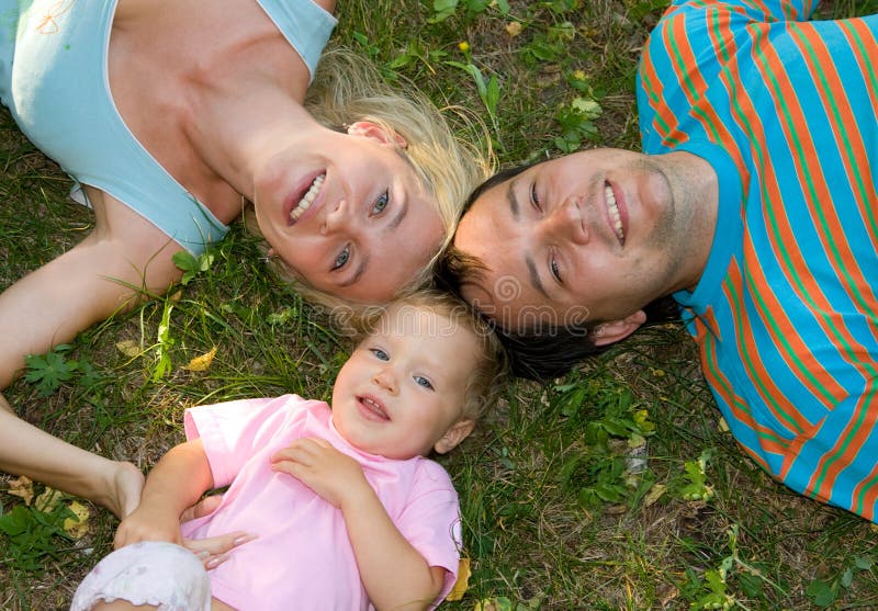 Happiness Family Having Many Children Stock Image - Image of isolated ...