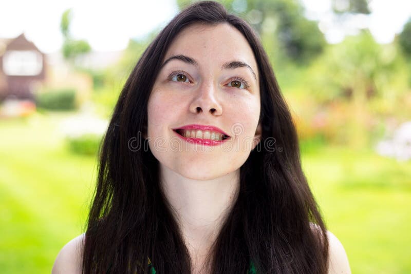 Happiness stock photo. Image of dreaming, happy, closeup - 76053340