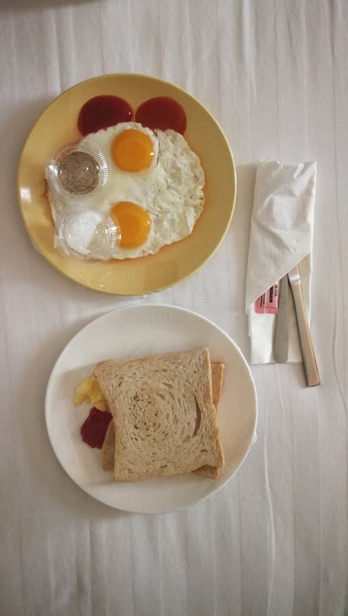 Happiness of Homey Breakfast Stock Image - Image of food, homy: 254811399