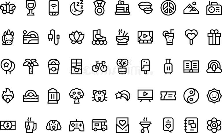 Happiness Icons High-Quality Vector Icons Collection with Editable ...