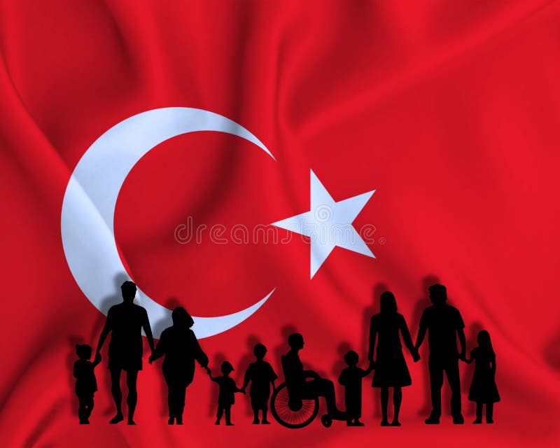 Turkey Flag and union stock illustration. Illustration of state - 299983354