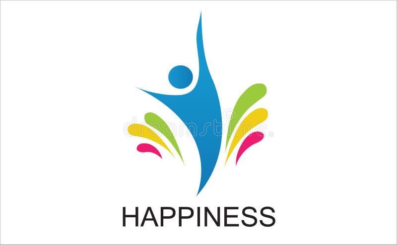 Happiness stock vector. Illustration of logo, meeting - 117125877