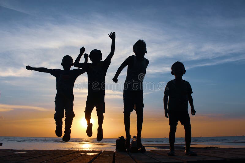 Kids Beneath Sunset Stock Photos - Free & Royalty-Free Stock Photos ...