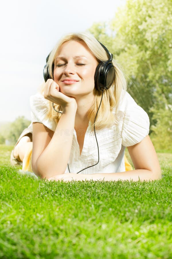 Happiness woman outdoors stock image. Image of elegance - 11749133