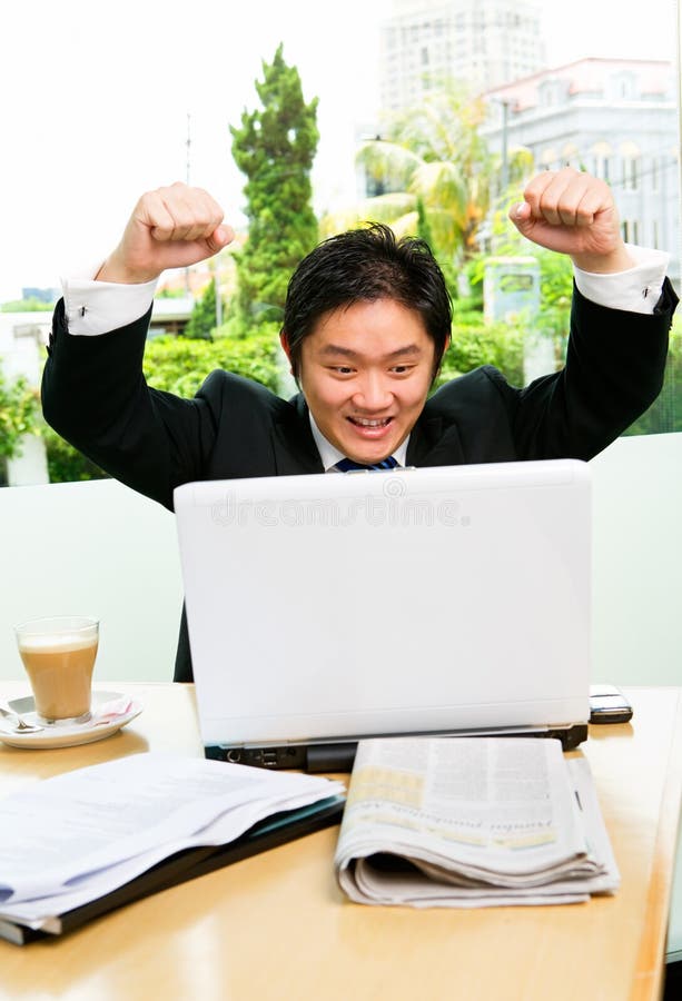 Happiness for Success in Job Stock Image - Image of success, neat: 4983339