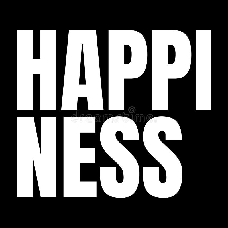 Happiness Text Effect Template with Bold and Minimalist Typography ...