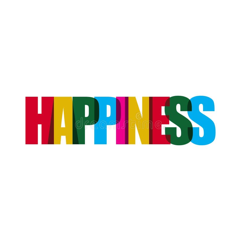 Happiness Vector Design Illustration Stock Vector - Illustration of ...