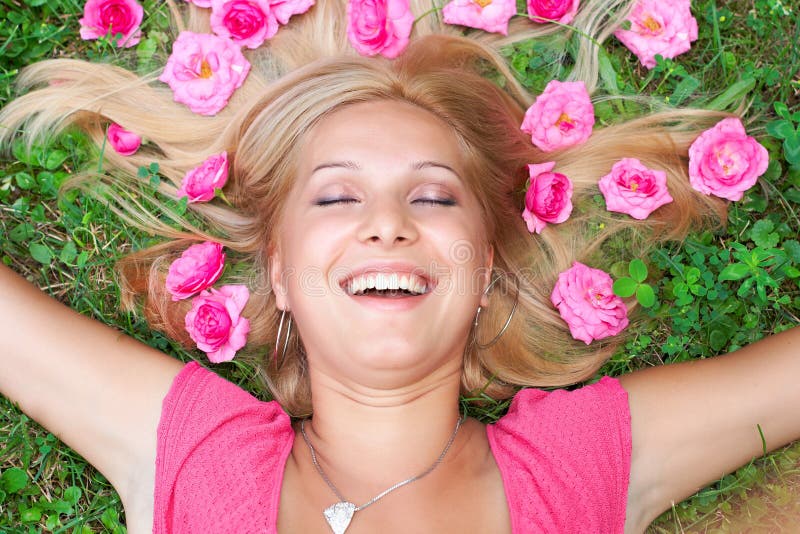 Happiness woman outdoors stock image. Image of elegance - 11749133