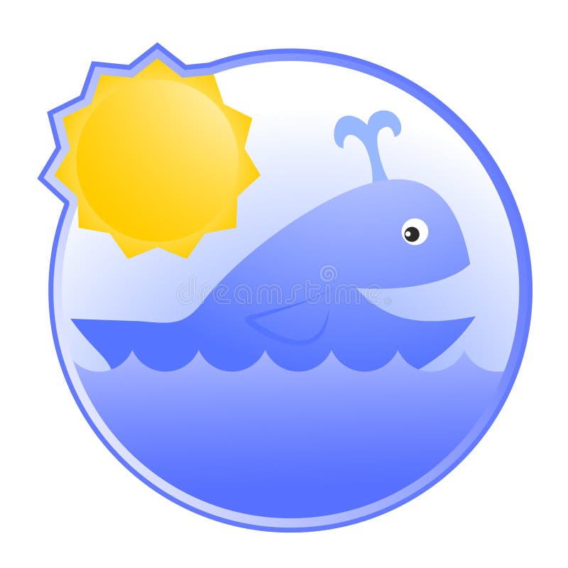 Happy while stock vector. Illustration of aquatic, vector - 24550477