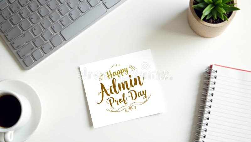 Happy Admin Professionals Day Celebration Stock Illustration ...
