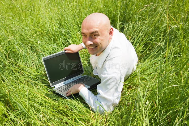 Happy adult businessmen stock photo. Image of outdoors - 16942806