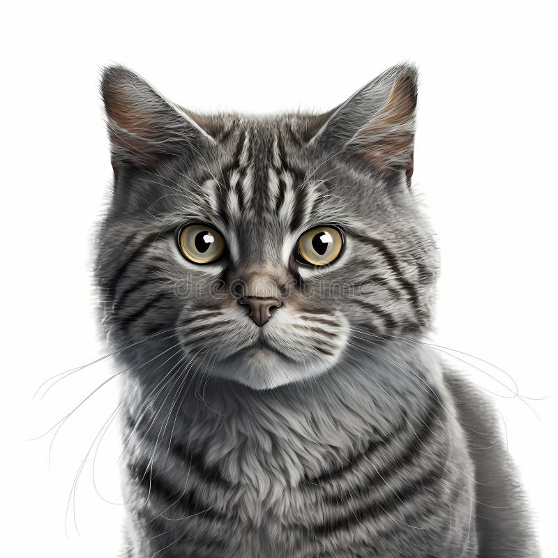 Happy Adult Cat with Armor. Generative AI Stock Illustration ...