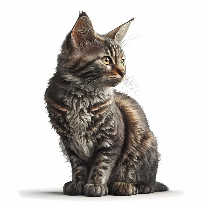 Happy Adult Cat. Generative AI Stock Illustration - Illustration of ...