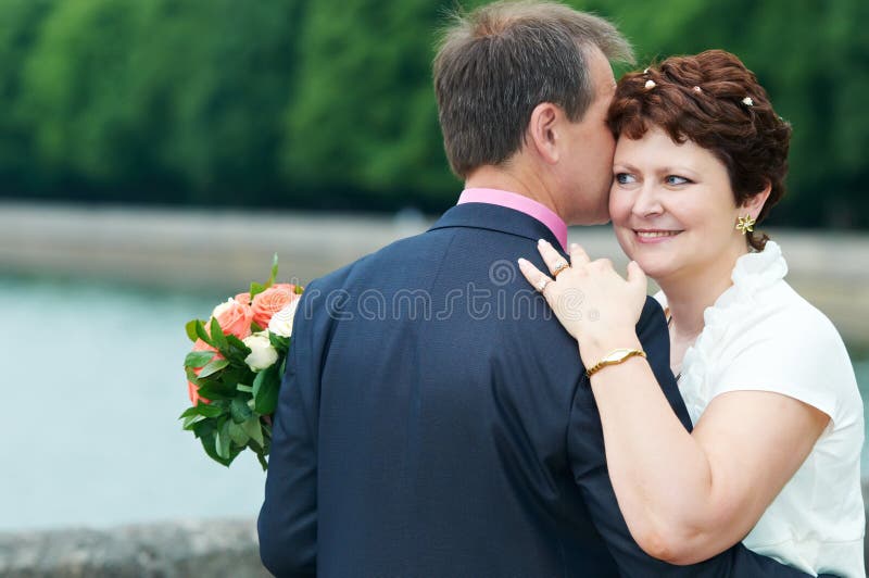 Happy adult couple stock photo. Image of glad, cute, embracing - 20139900