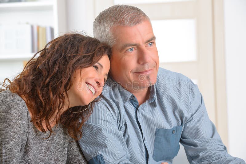 Happy adults stock photo. Image of cheerful, house, embracing - 37746110