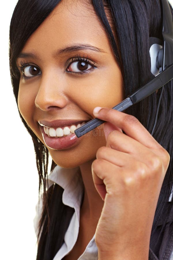 Customer Service Representative with Headset Stock Photo - Image of ...