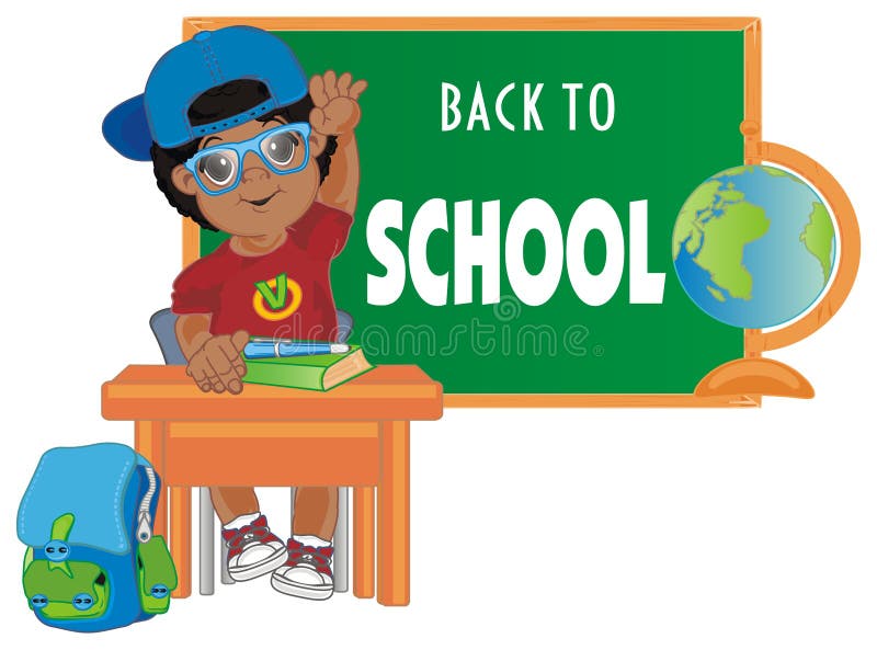 Back to school cartoon stock illustration. Illustration of brand ...
