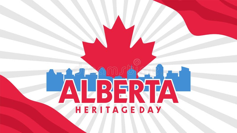 Happy Alberta Heritage Day in Canada Stock Illustration - Illustration ...