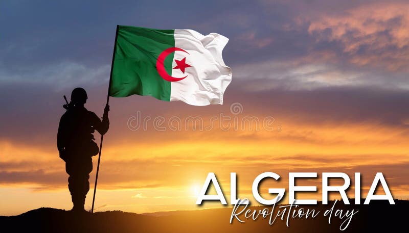 Happy Algeria Independence Day July 5th Celebration Poster Design Stock ...