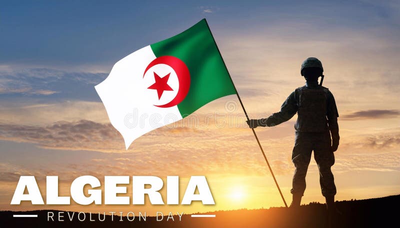 Happy Algeria Independence Day July 5th Celebration Poster Design Stock ...