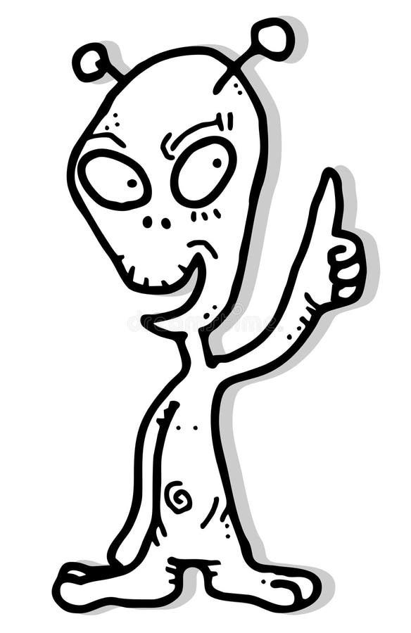 Cartoon Grey Alien Pointing Stock Illustrations – 22 Cartoon Grey Alien ...