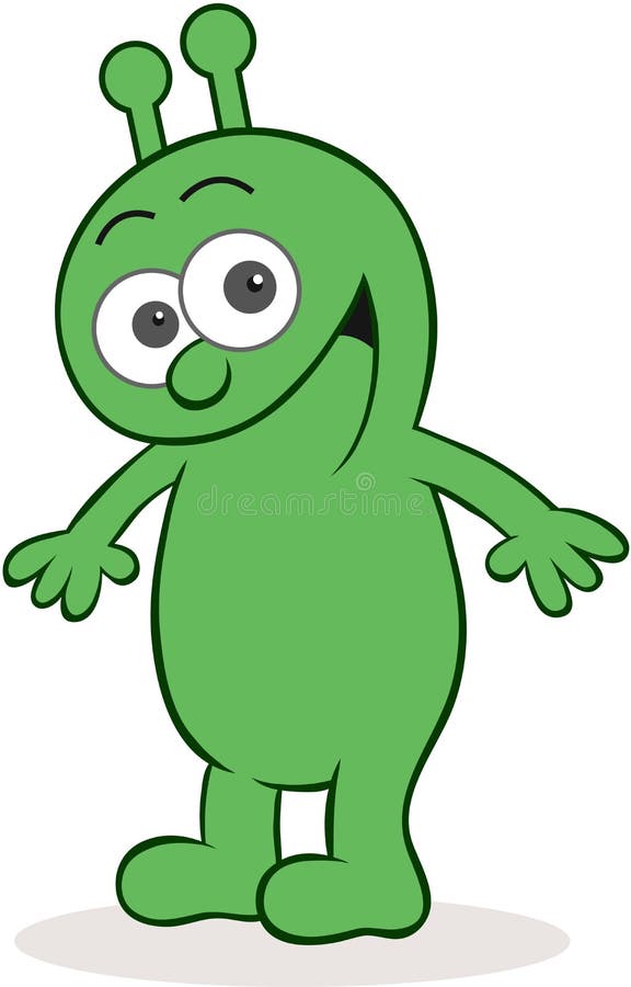 Happy Alien stock vector. Illustration of clip, design - 34065966