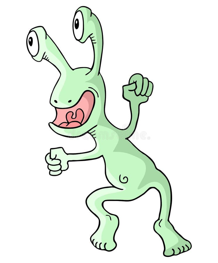 Happy alien stock vector. Illustration of design, doll - 41029543