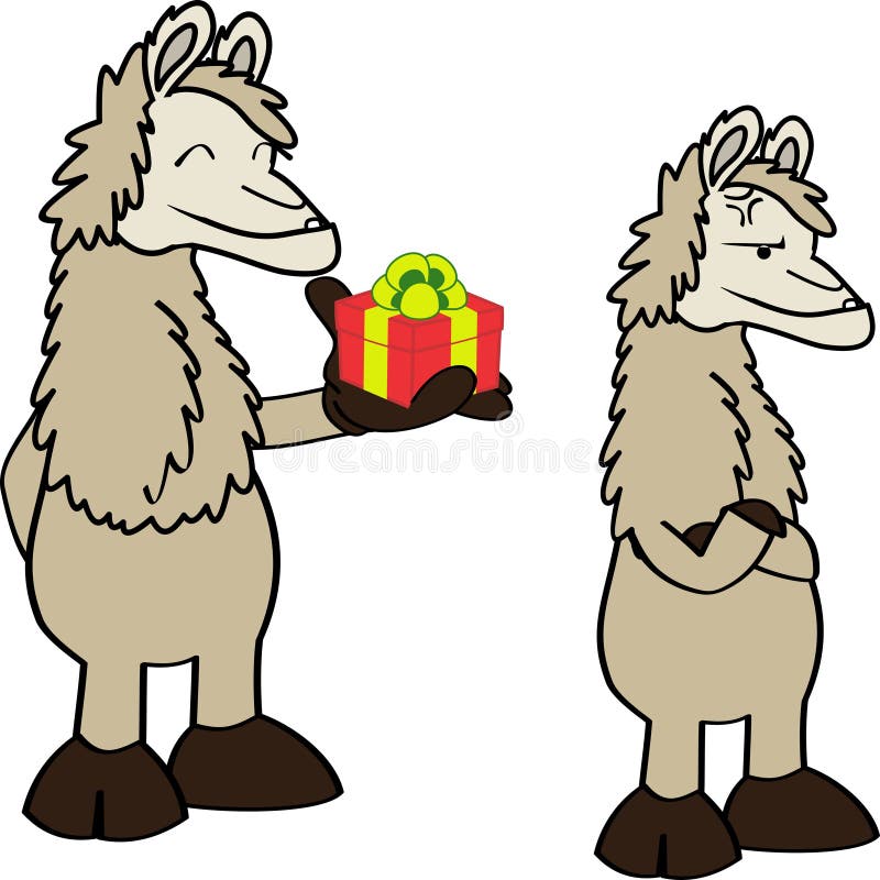 Happy Alpaca Character Cartoon Expressions Collection Illustration ...