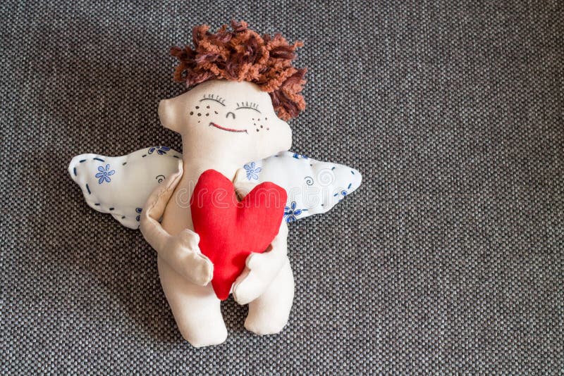 Happy Angel. stock photo. Image of angel, listening, easy - 57160302