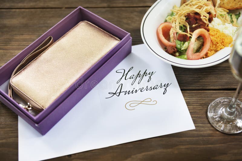 Happy Anniversary Card Congratulations Concept Stock Image - Image of ...