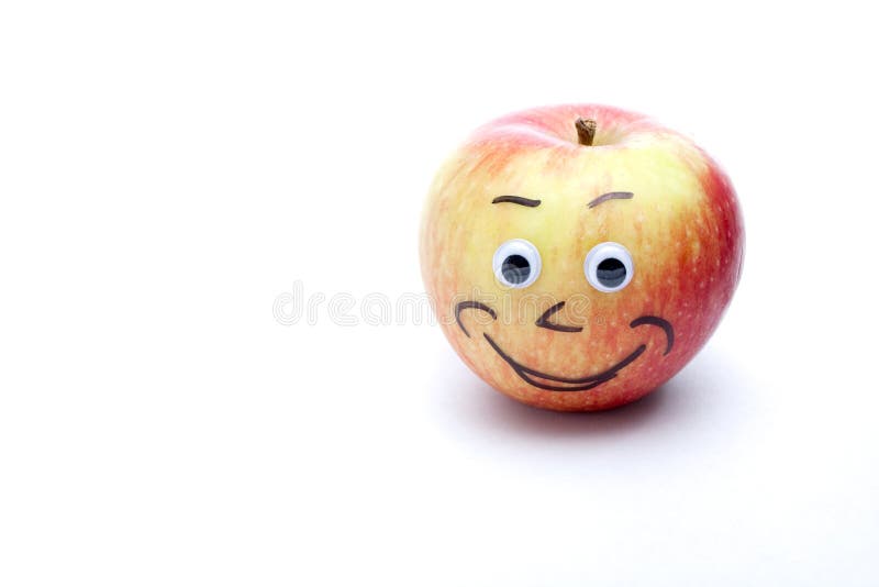 Happy Apple stock photo. Image of fruit, apple, isolated - 11285622