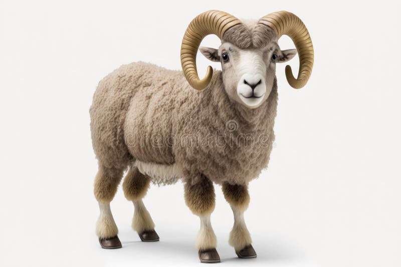 Happy Aries Ram Character in High Resolution for Posters and Web. Stock ...