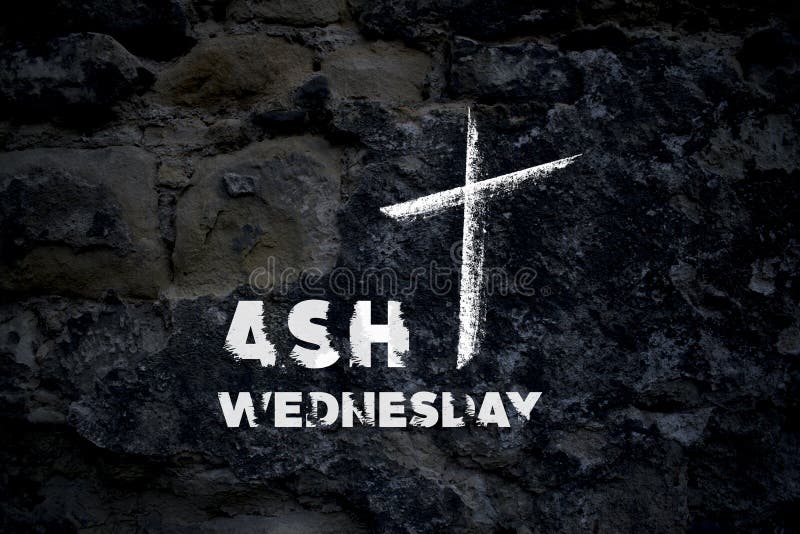 Happy Ash Wednesday Background Quote Stock Illustration - Illustration ...