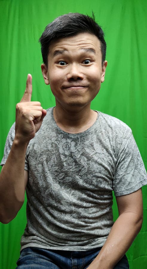 A Happy Asian Facial Expression Stock Image - Image of communication ...