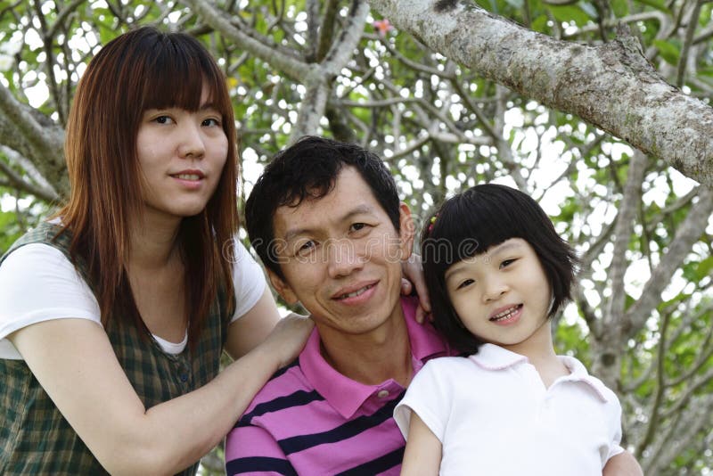 Happy Asian Family stock photo. Image of smiling, cheerful - 15073414