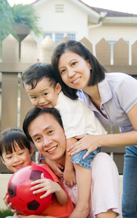 Happy asian family stock photo. Image of life, girl, female - 23652564