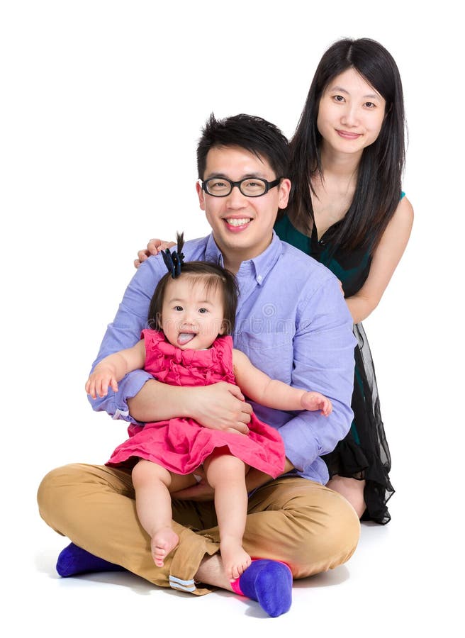 Happy asian family stock image. Image of daughter, piggyback - 41196903